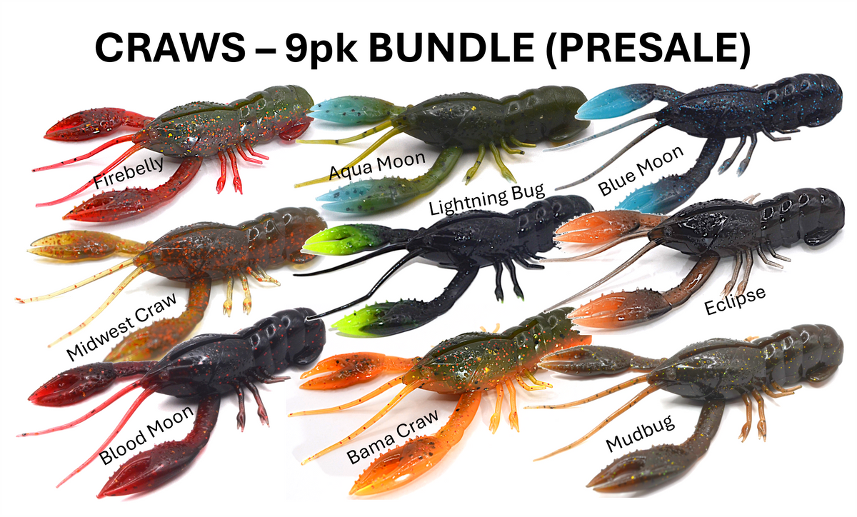 NIKKO CRAW - 9 pack BIG BUNDLE – Nikko Fishing